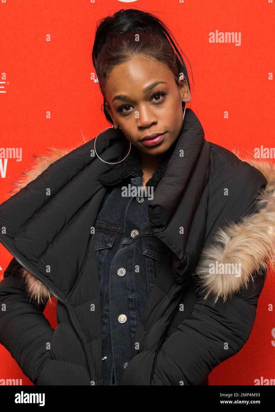 Abra poses during the premiere of "Assassination Nation" at the Library ...