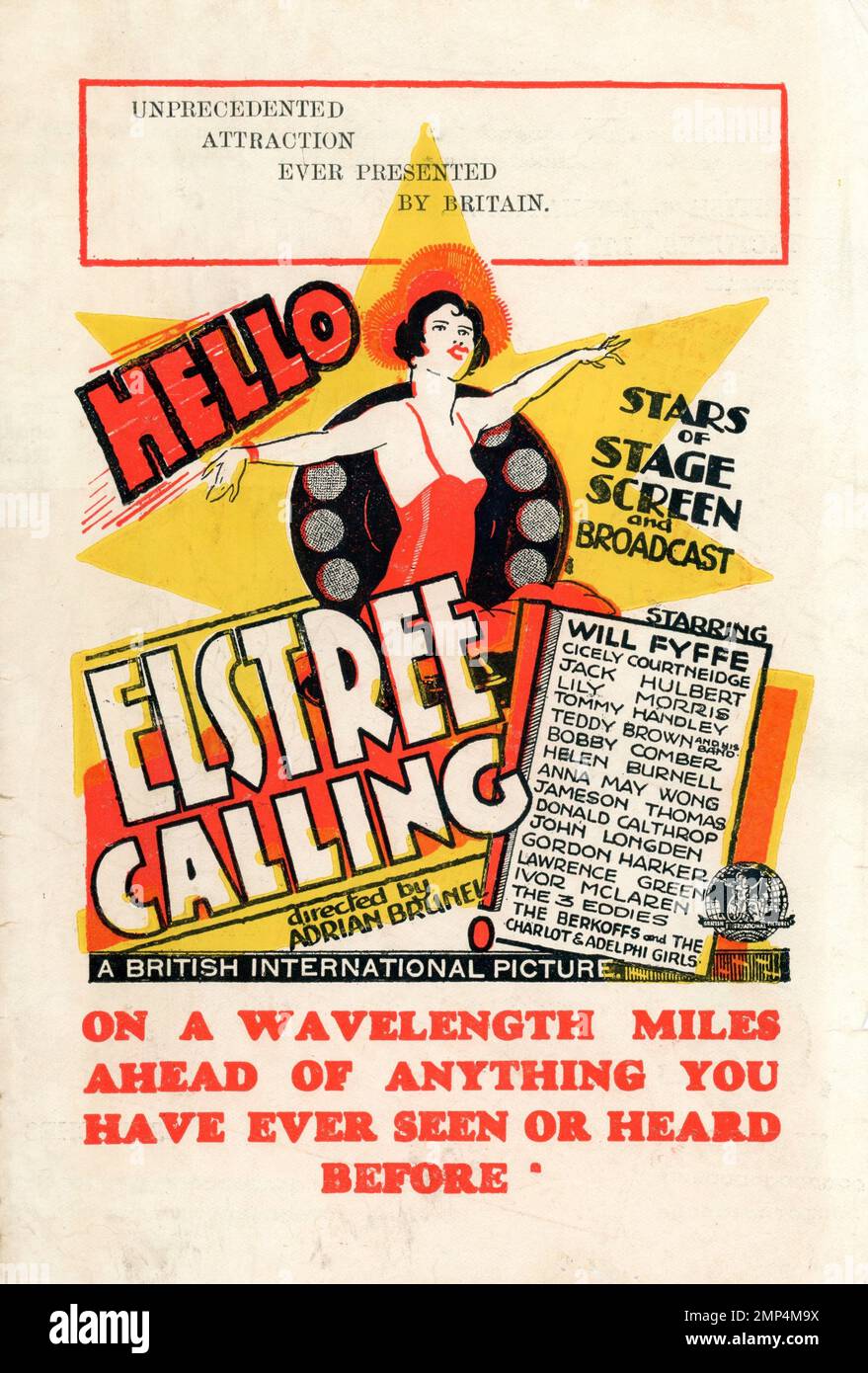 ANNA MAY WONG CICELY COURTNEIGE JACK HULBERT TOMMY HANDLEY JAMESON ...