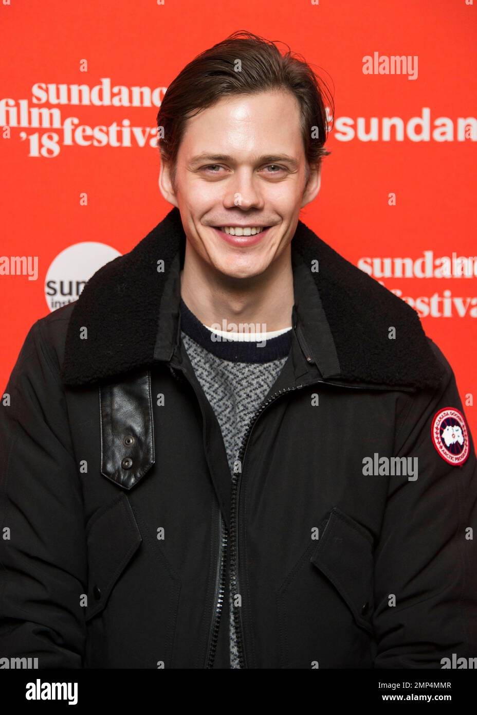 Actor Bill Skarsgard poses during the premiere of "Assassination Nation ...