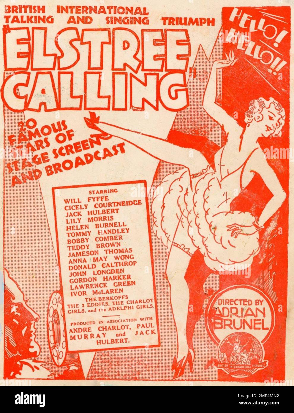 ANNA MAY WONG CICELY COURTNEIGE JACK HULBERT TOMMY HANDLEY JAMESON ...