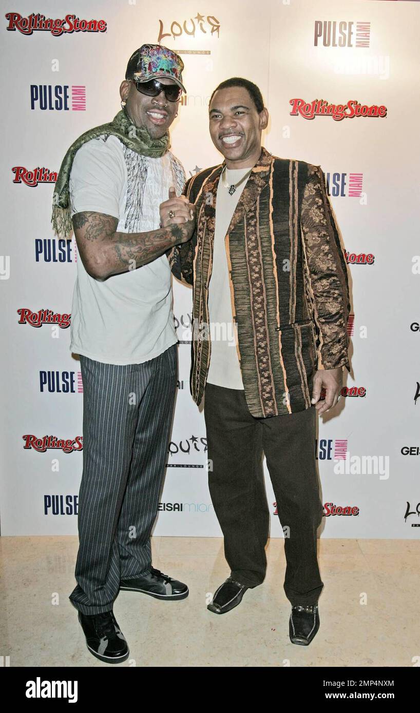 Dennis Rodman shows he is still a hit with the ladies as he attends the ...