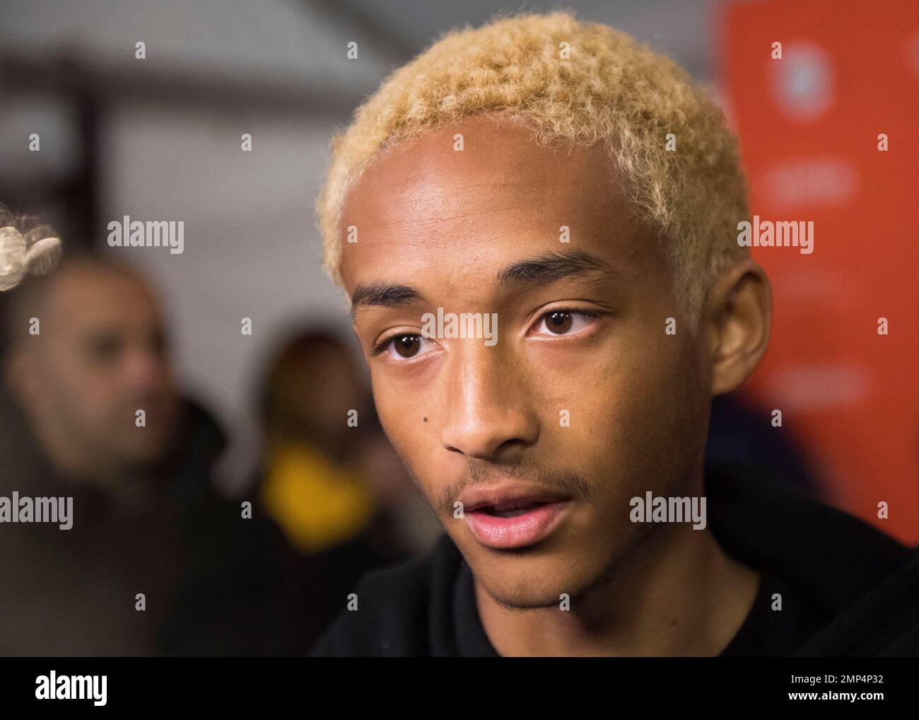 Actor Jaden Smith poses during the premiere of "Skate Kitchen" at the ...