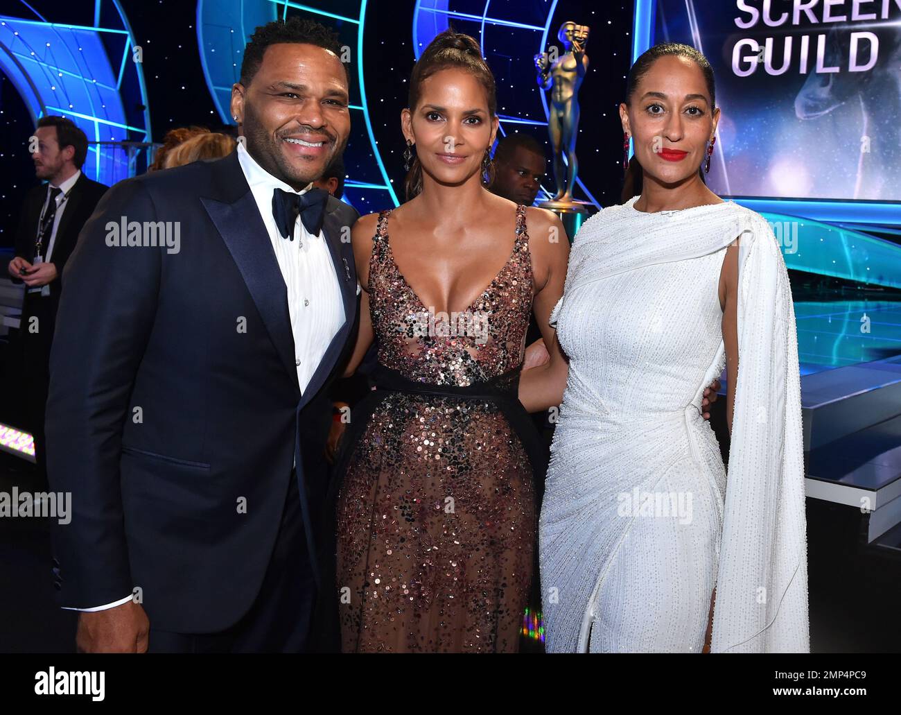 Anthony Anderson, from left, Halle Berry and Tracee Ellis Ross attend ...