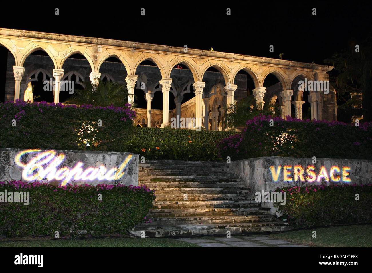 Models walk the runway during the Versace and Chopard Fashion Show at ...