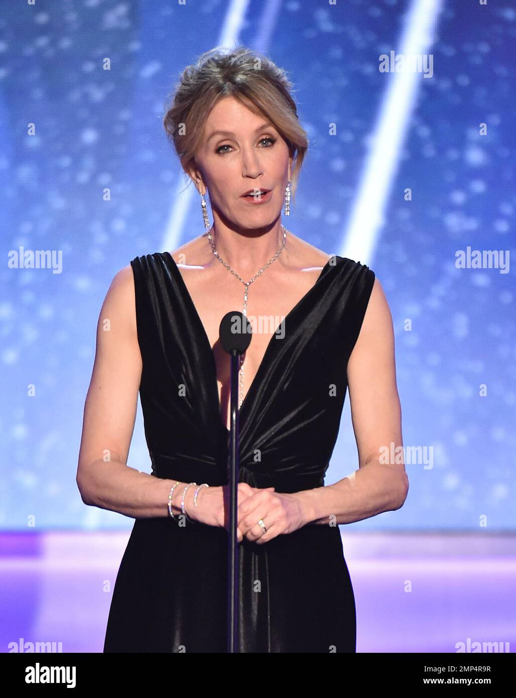 Felicity Huffman introduces the in memoriam tribute at the 24th annual ...
