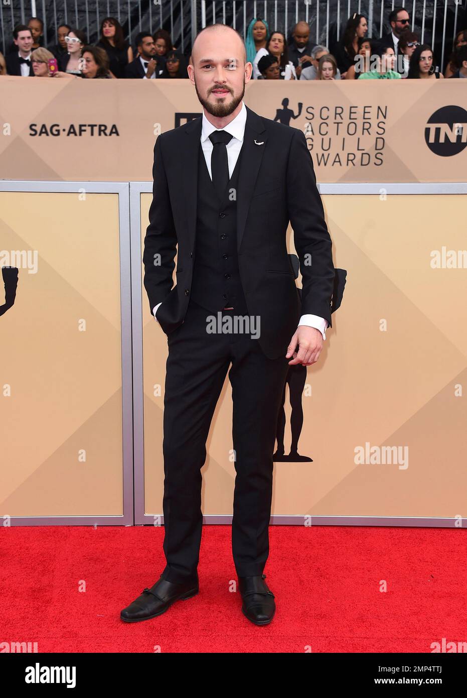 Evan Hall arrives at the 24th annual Screen Actors Guild Awards at the ...