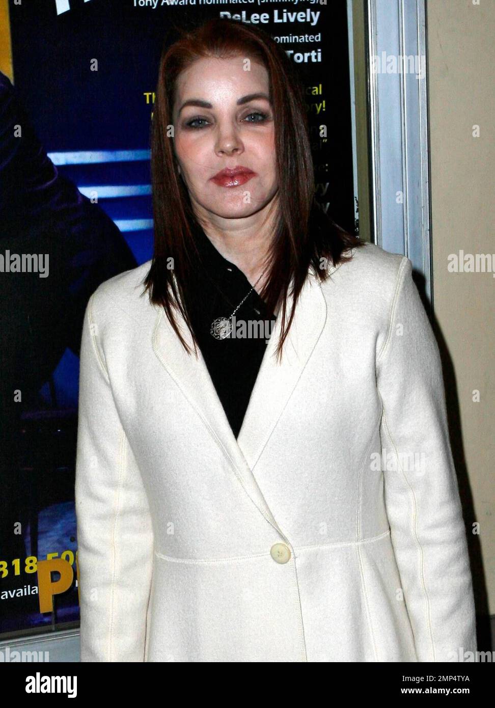 Priscilla Presley arrives at the gala opening night of the Grammy ...
