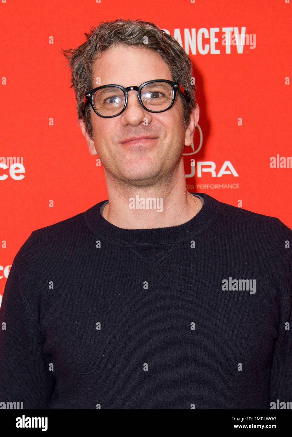 Writer Marcus Hinchey poses during the premiere of "Come Sunday" at the ...