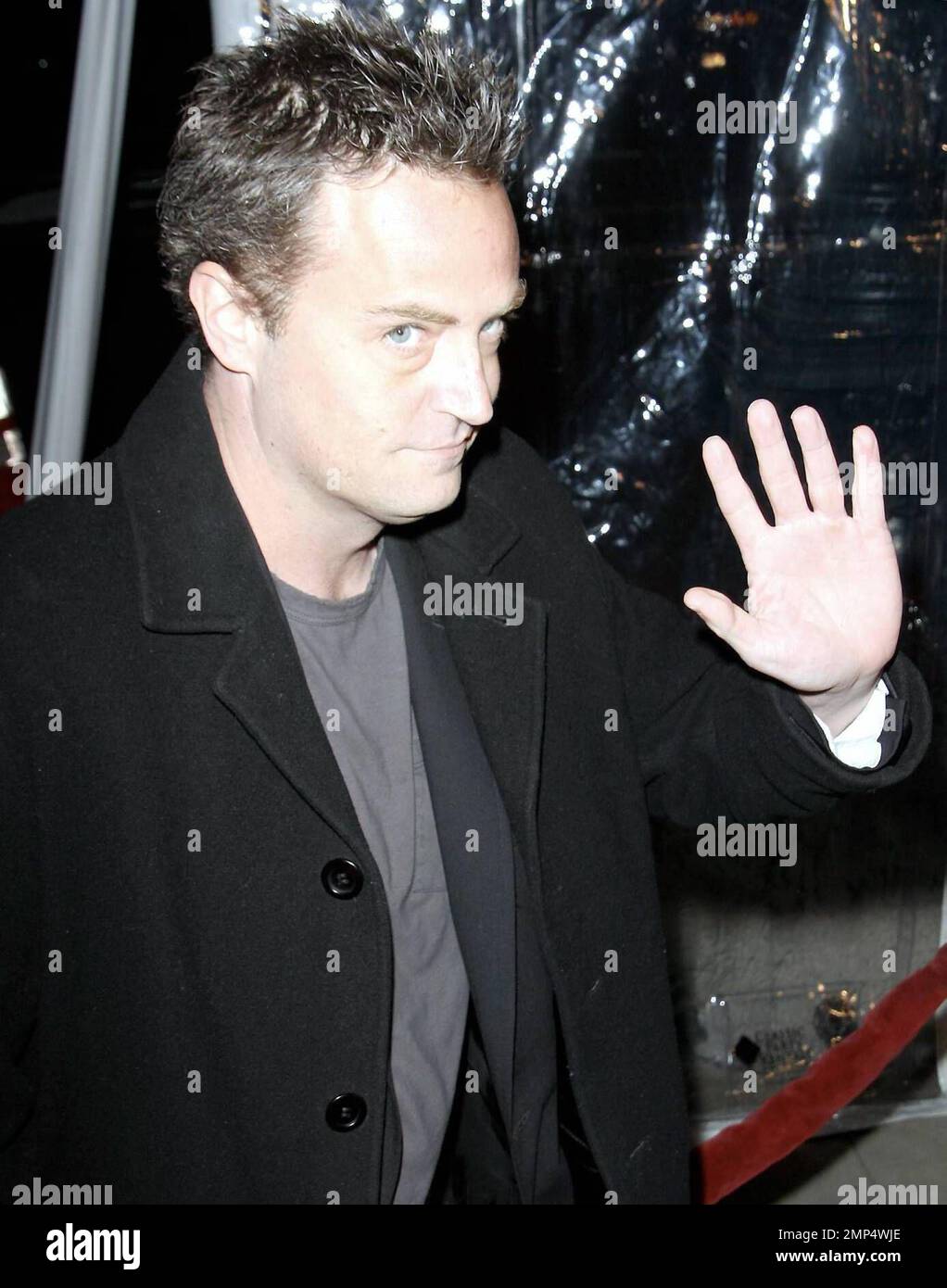 Matthew Perry attends the premiere of "The Wrestler" held at the ...