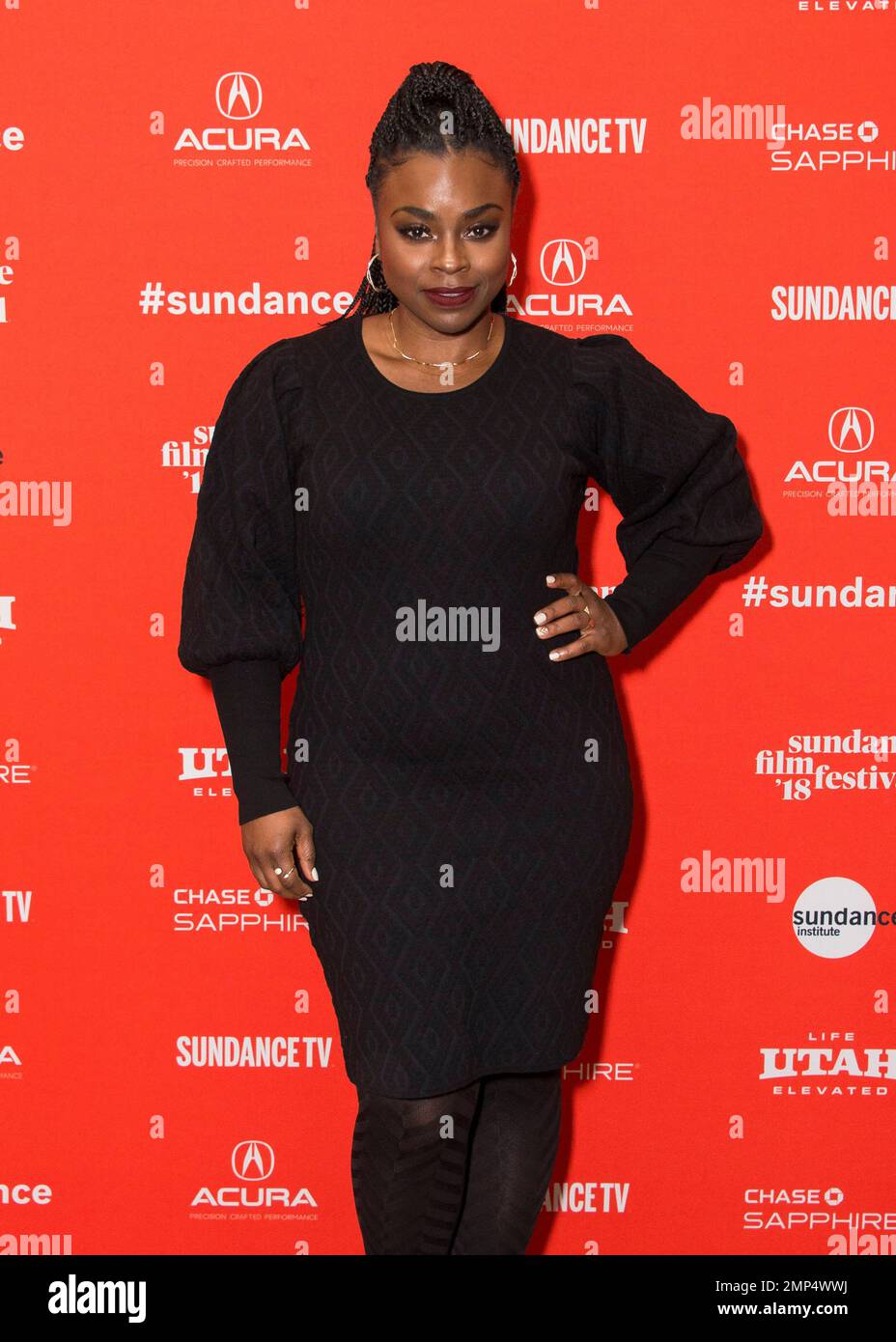 Actress Stacey Sargeant poses during the premiere of "Come Sunday" at ...