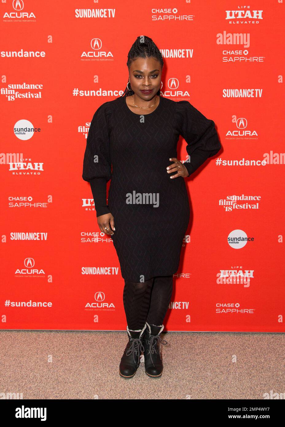 Actress Stacey Sargeant poses during the premiere of "Come Sunday" at ...