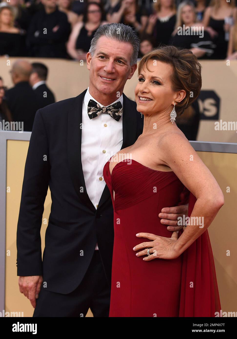 Charles Isaacs, left, and Gabrielle Carteris arrive at the 24th annual ...