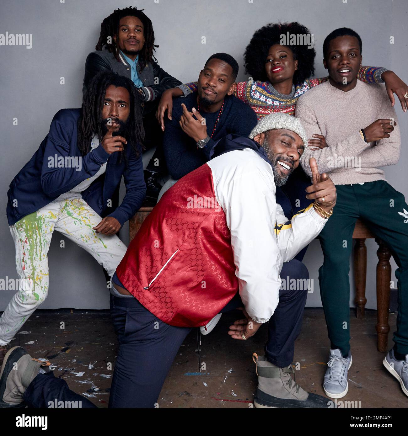 Everaldo Creary, from left, Sheldon Shepherd, Aml Ameen, Shantol ...
