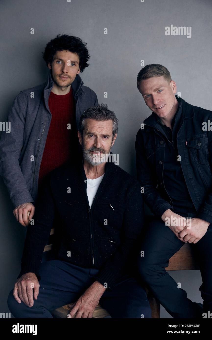 Colin Morgan, from left, writer/director Rupert Everett and Edwin ...