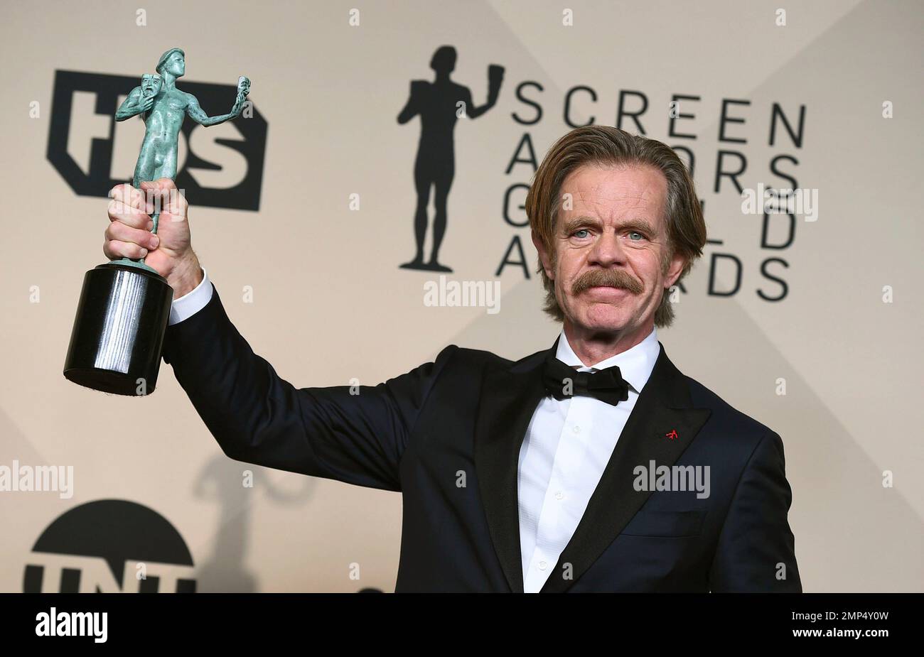 William H. Macy, winner of the award for outstanding performance by a ...