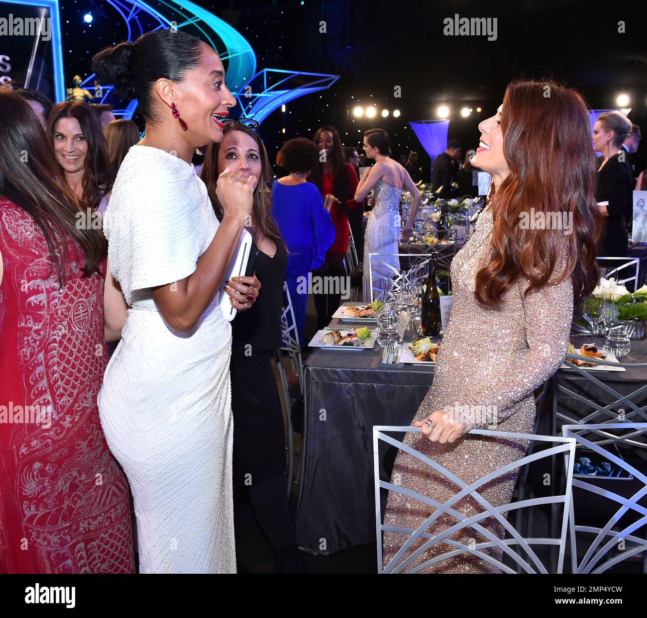 Tracee Ellis Ross, left, and Marisa Tomei attend the 24th annual Screen ...