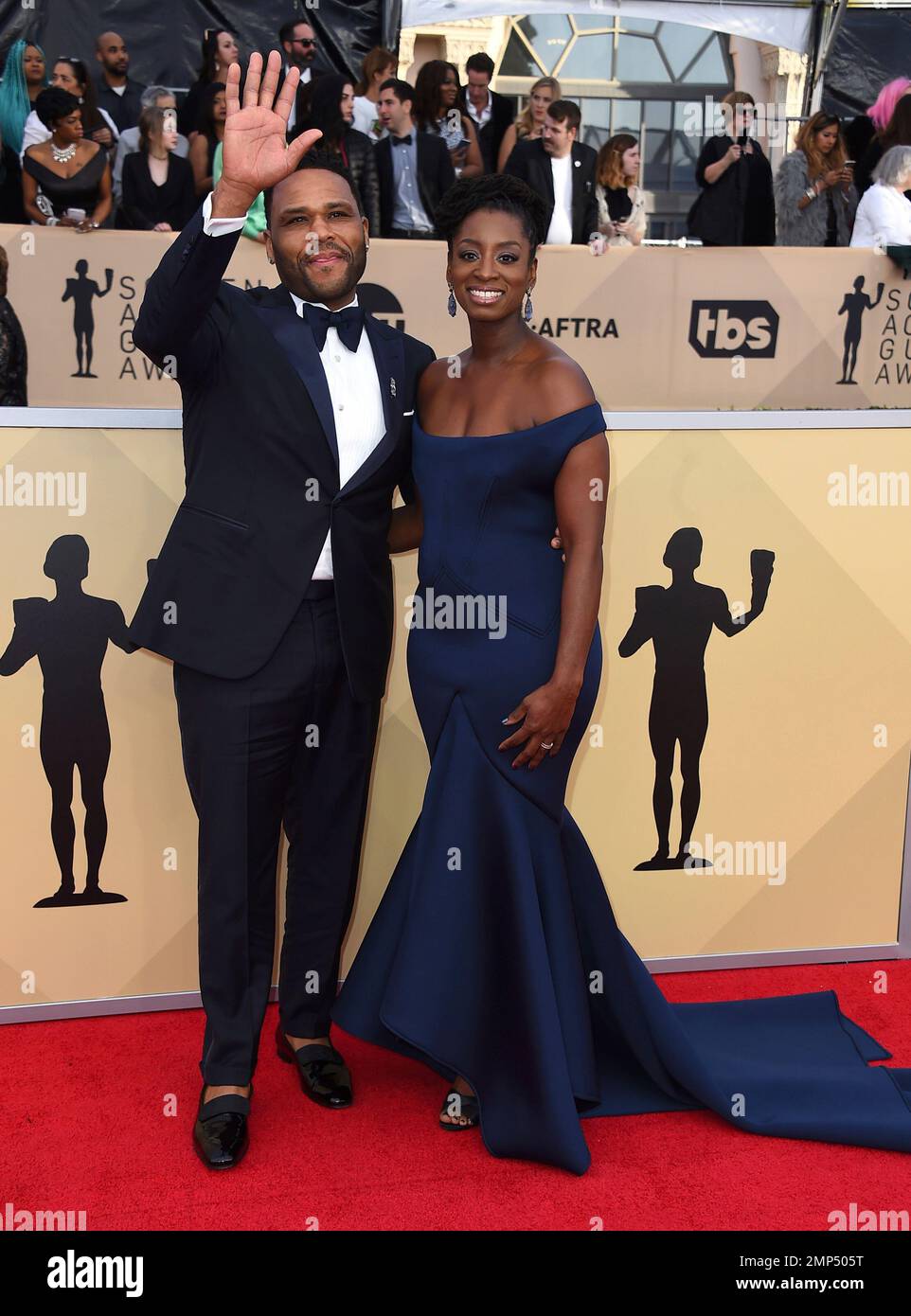 Anthony Anderson, left, and Alvina Stewart arrive at the 24th annual ...