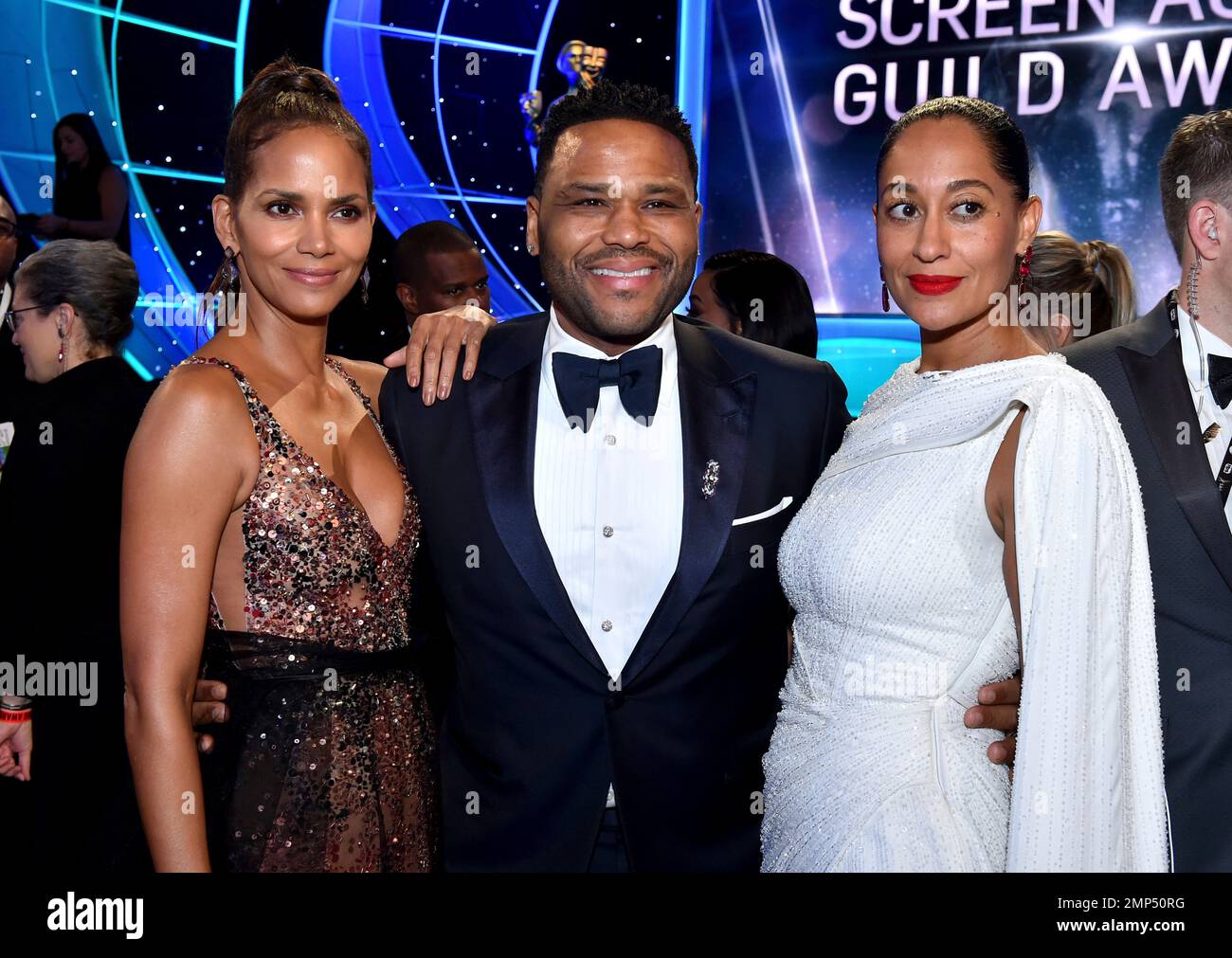 Anthony Anderson, from left, Halle Berry and Tracee Ellis Ross attend ...
