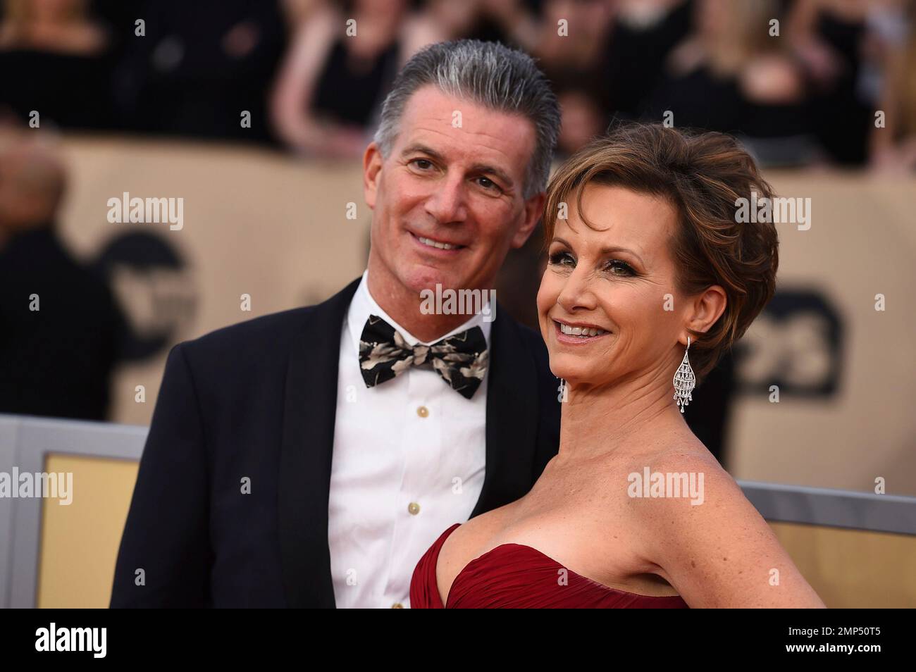 Charles Isaacs, left, and Gabrielle Carteris arrive at the 24th annual ...