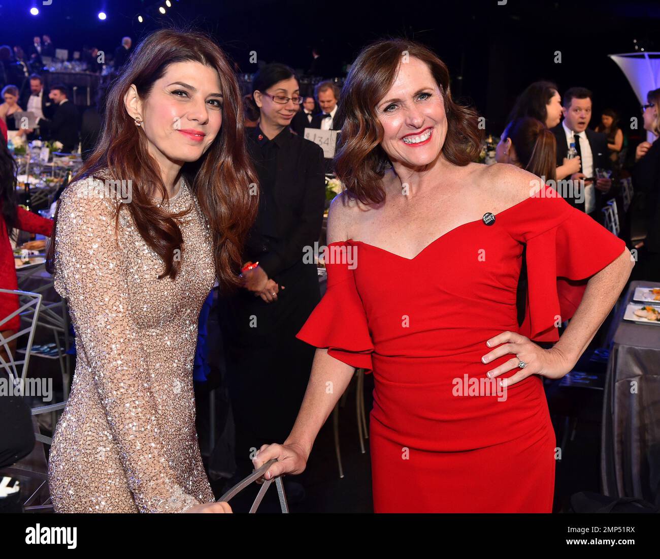 Marisa Tomei, left, and Molly Shannon attend the 24th annual Screen ...