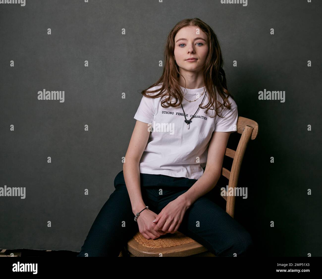 Thomasin McKenzie poses for a portrait to promote the film "Leave No ...