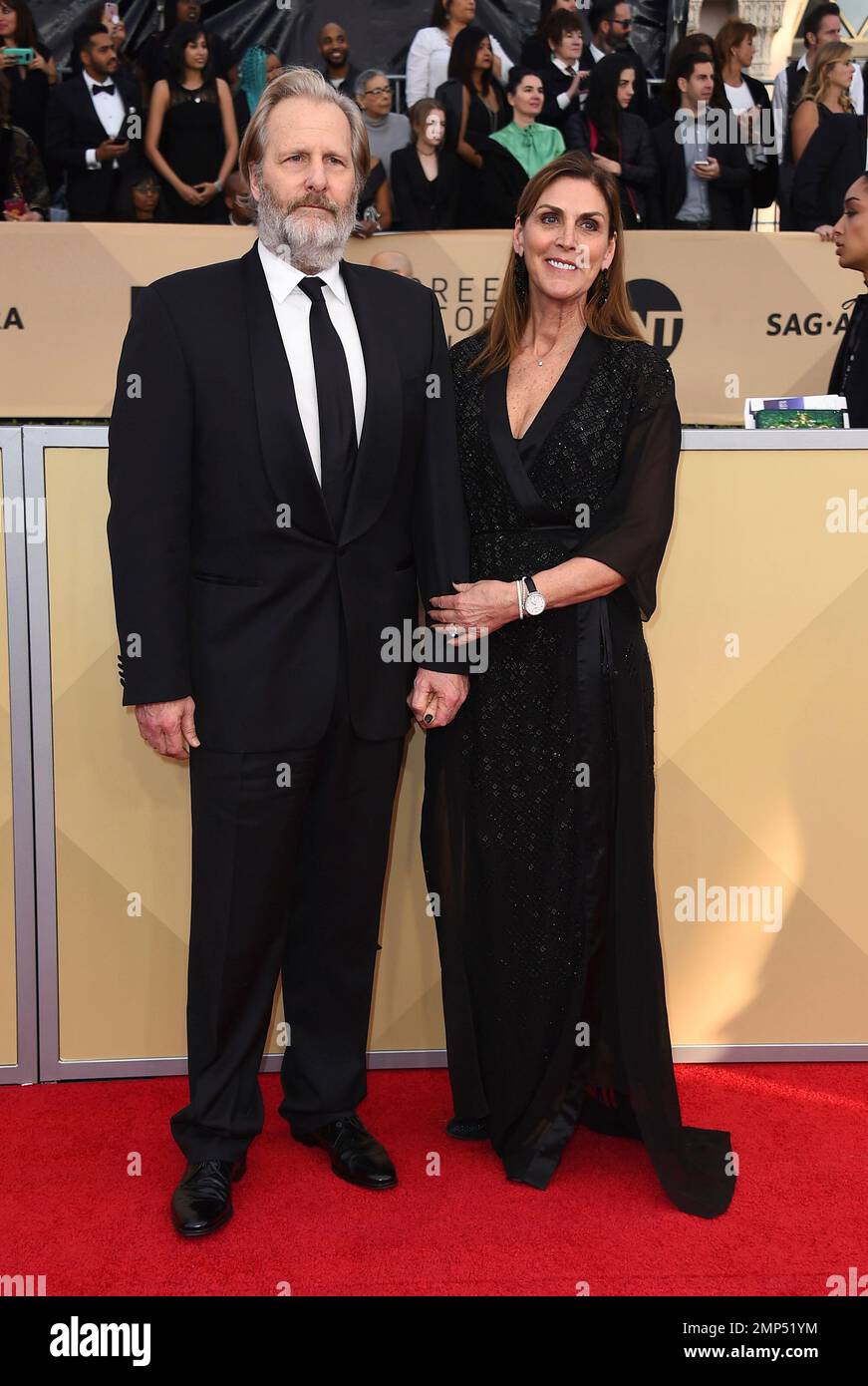 Jeff Daniels, left and Kathleen Rosemary Treado arrive at the 24th ...