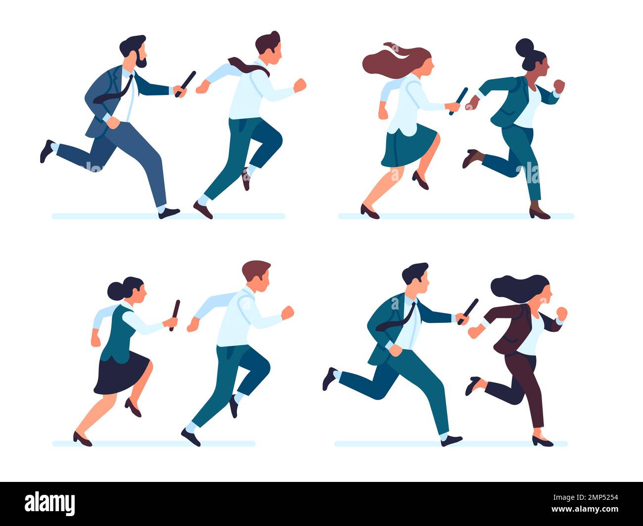 Pass baton in relay Cut Out Stock Images & Pictures - Alamy
