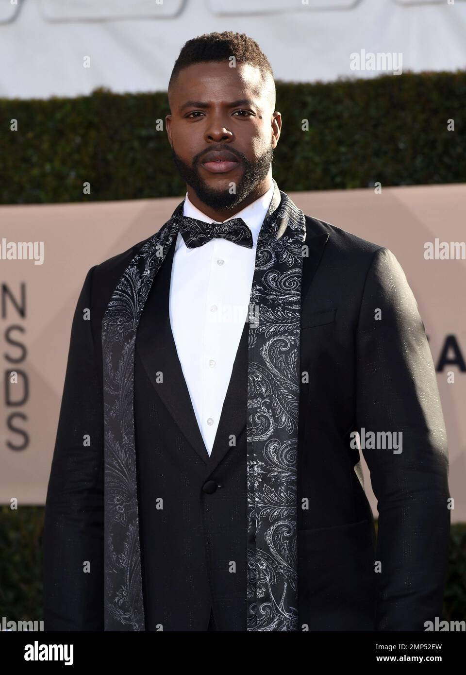 Winston Duke arrives at the 24th annual Screen Actors Guild Awards at ...