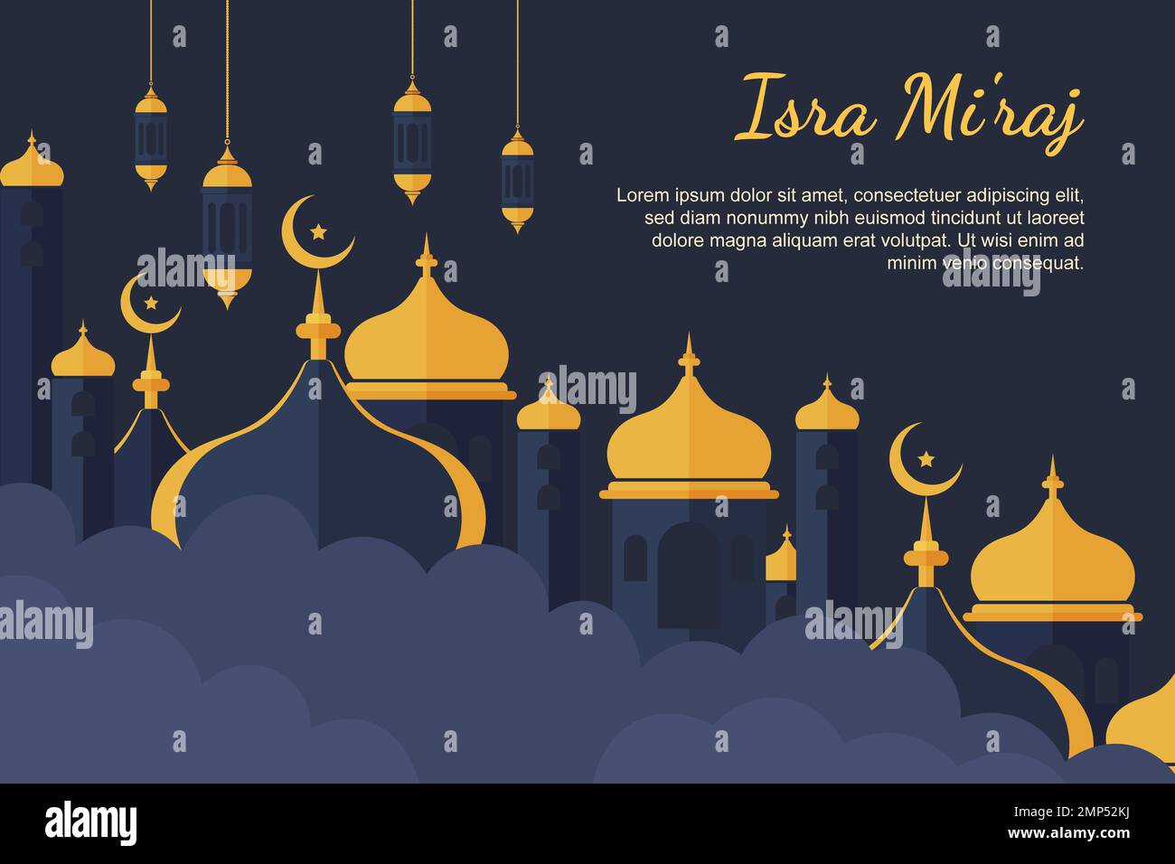 Isra Miraj background. Banner background. Vector illustration Stock ... Isra Miraj background. Banner background. Vector illustration Stock ...