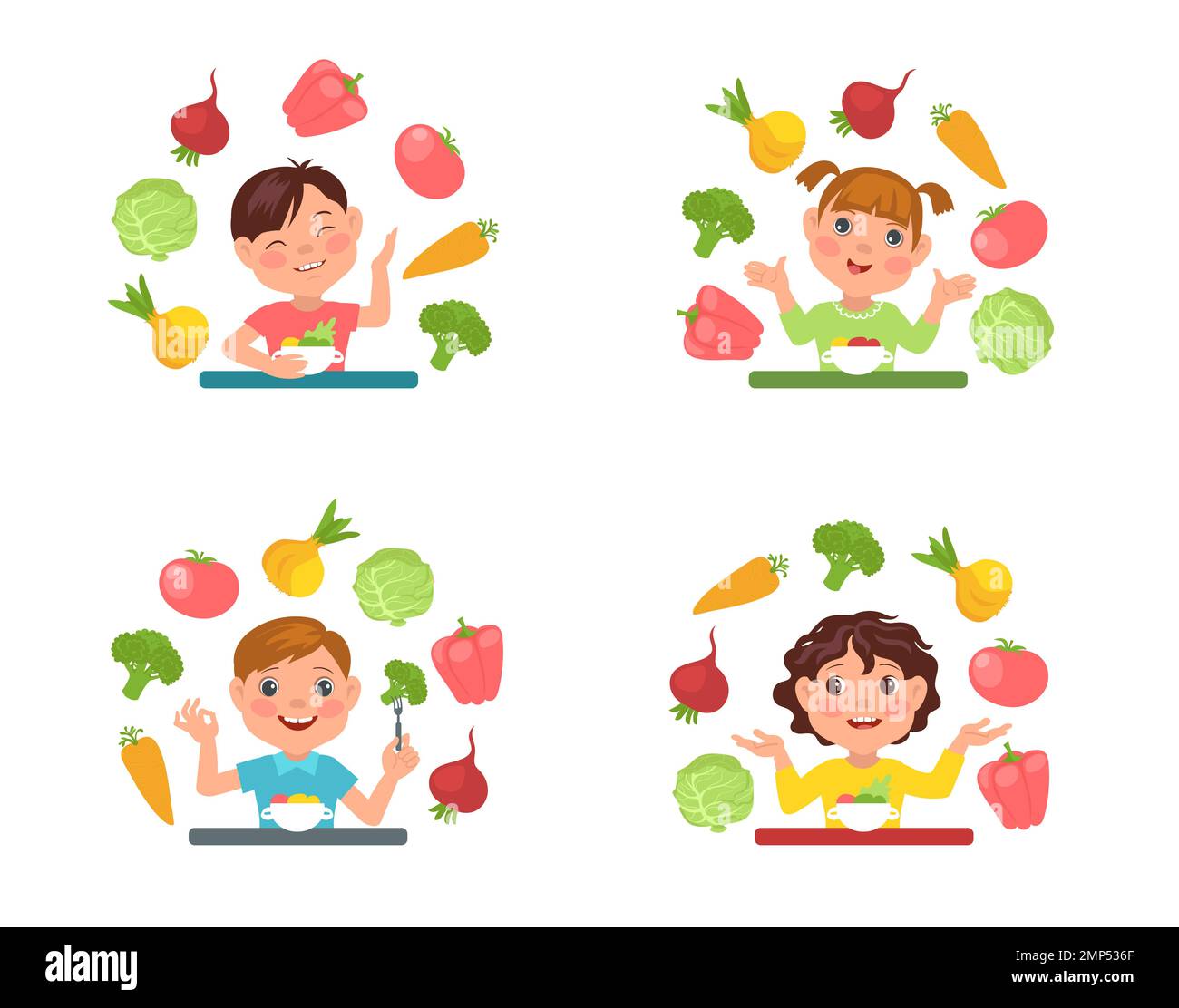Kids Healthy Eating Clipart