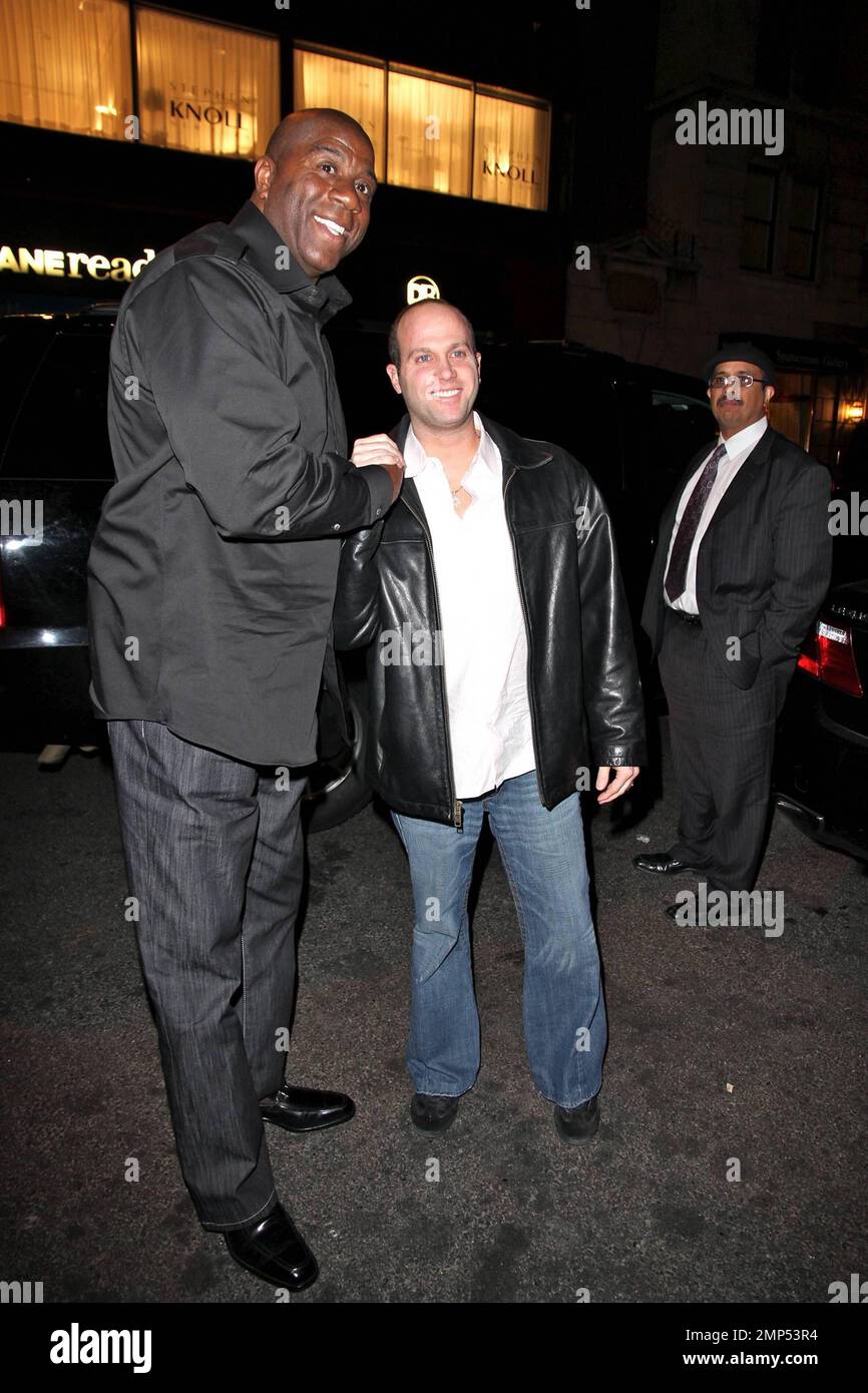 Magic Johnson arrives at Tao for Darren Prince's 40th birthday. New ...