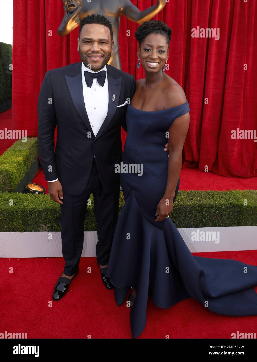 Anthony Anderson, left, and Alvina Stewart arrive at the 24th annual ...
