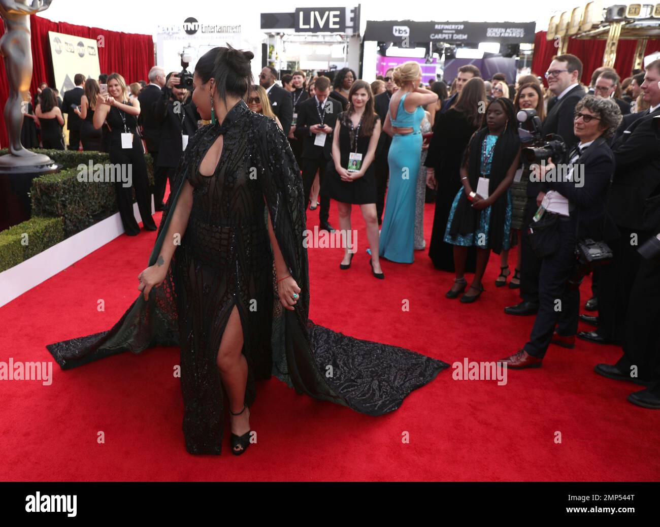 Jessica Pimentel arrives at the 24th annual Screen Actors Guild Awards ...