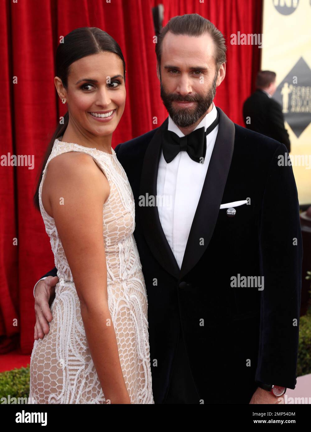 Joseph Fiennes, right, and Maria Dolores Dieguez arrive at the 24th ...