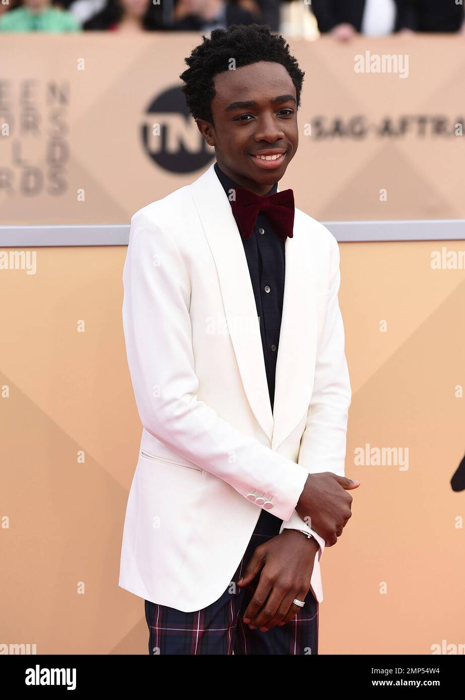 Caleb McLaughlin arrives at the 24th annual Screen Actors Guild Awards ...