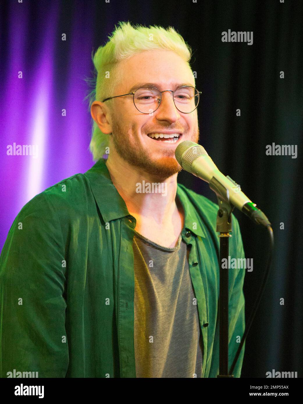 Nicholas Petricca of the band Walk The Moon visits the Radio 104.5 ...