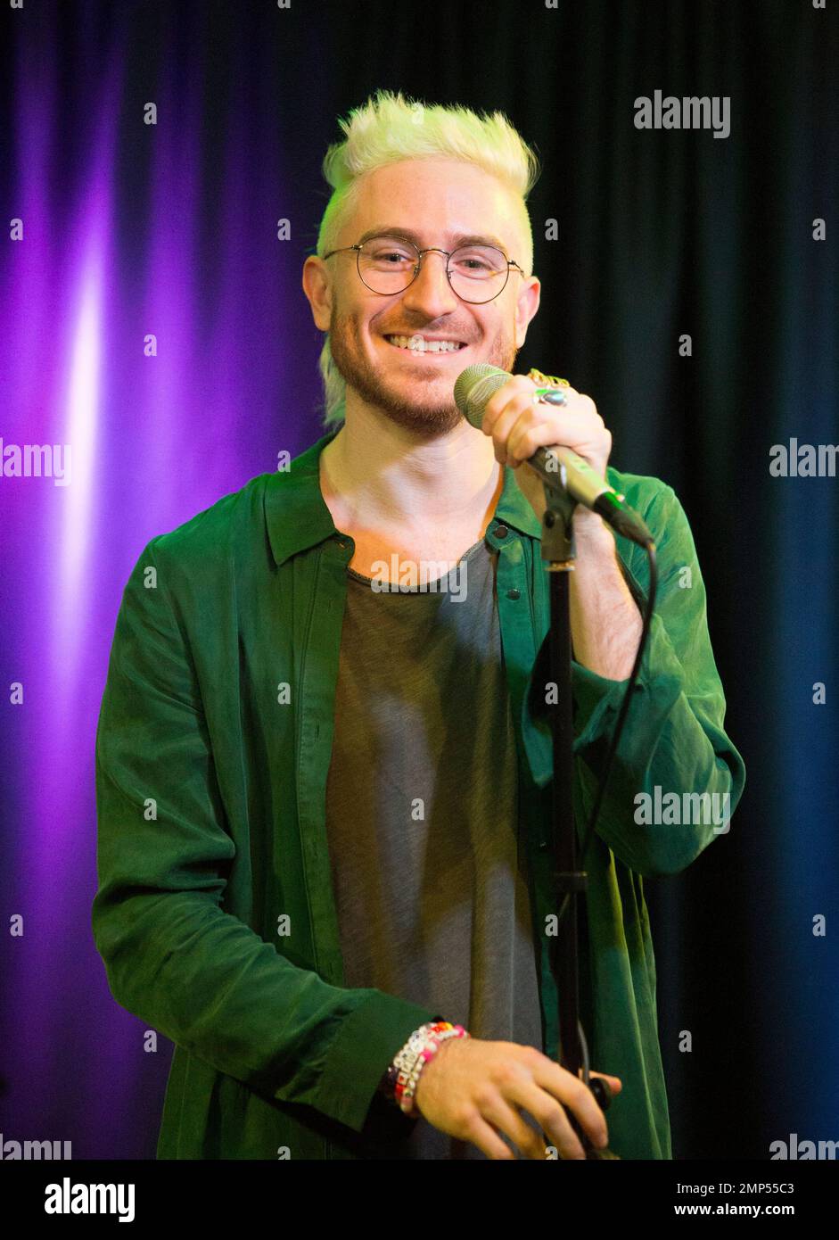Nicholas Petricca of the band Walk The Moon visits the Radio 104.5 ...