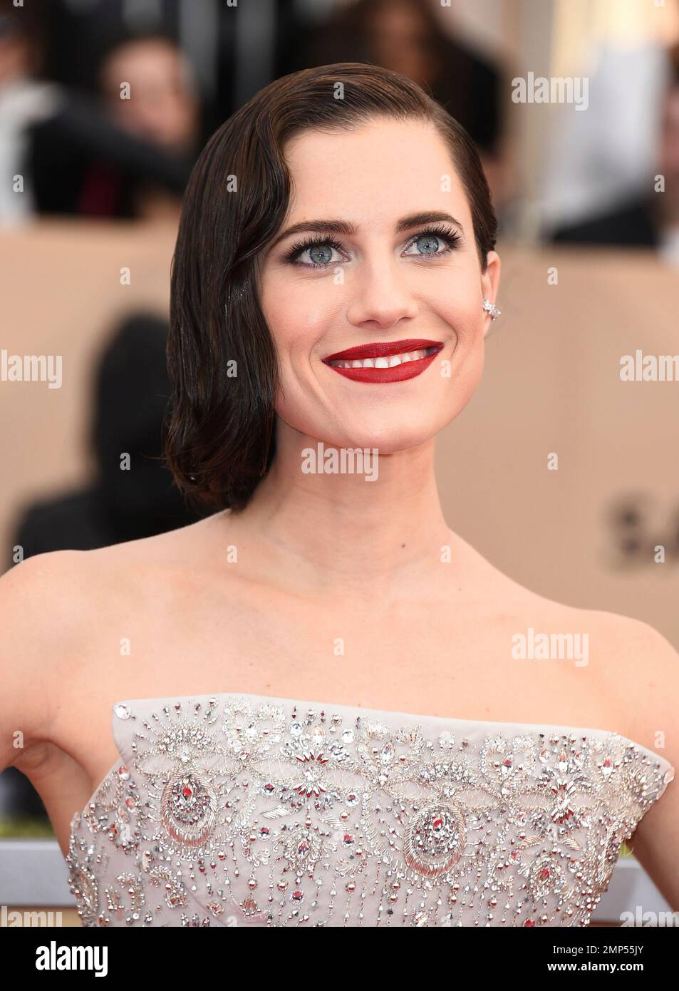 Allison Williams arrives at the 24th annual Screen Actors Guild Awards ...