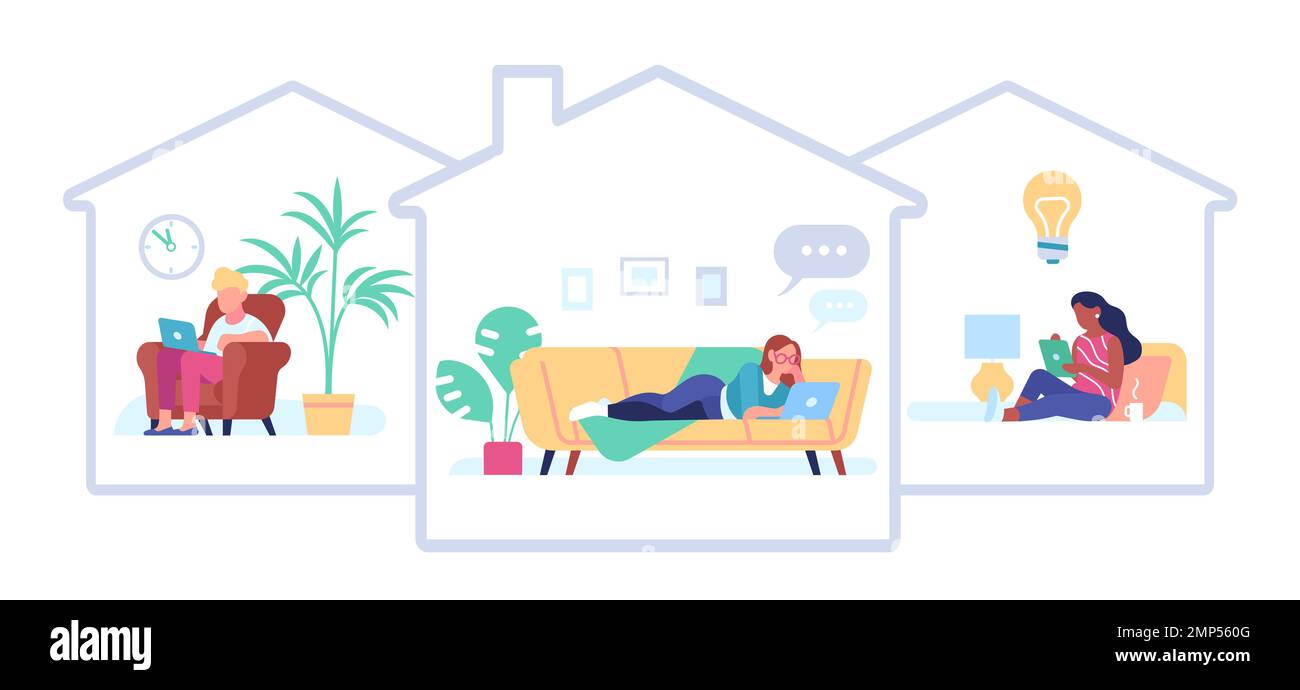 Self employed domestic worker Stock Vector Images - Alamy