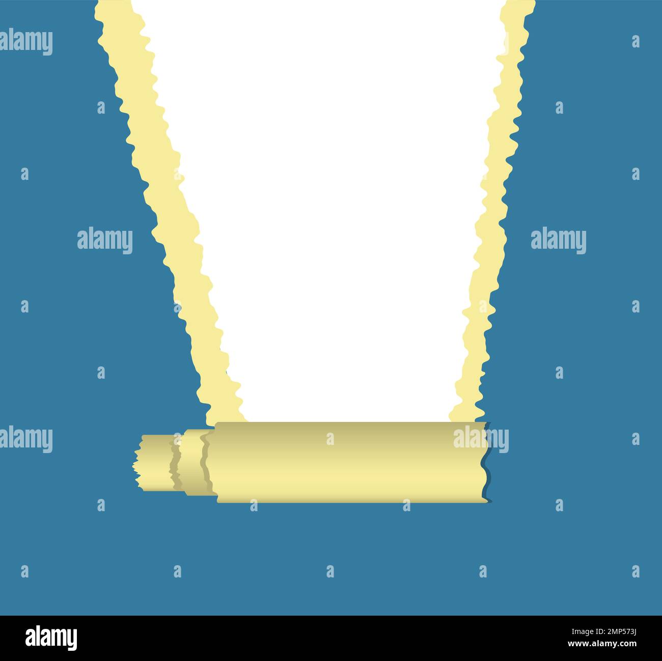 Realistic lifelike paper banners with rolled scrolls and transparent ...