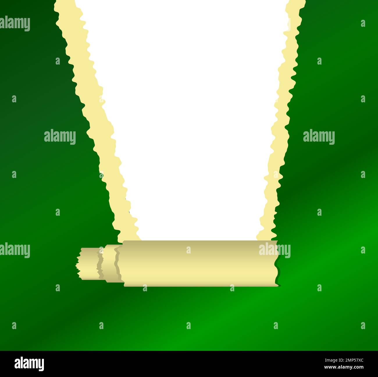 Realistic lifelike paper banners with rolled scrolls on gradient ...