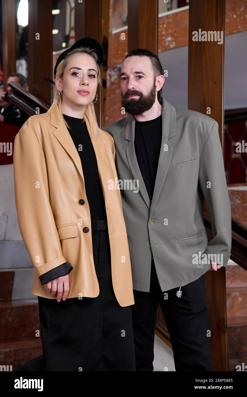 Sanremo, 73rd Italian Song Festival. Pictured: Coma Cose Stock Photo ...