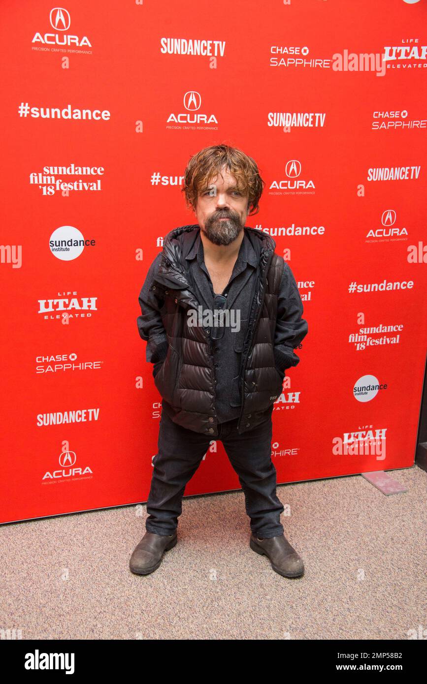 Actor Peter Dinklage poses during the premiere of "I Think We're Alone ...