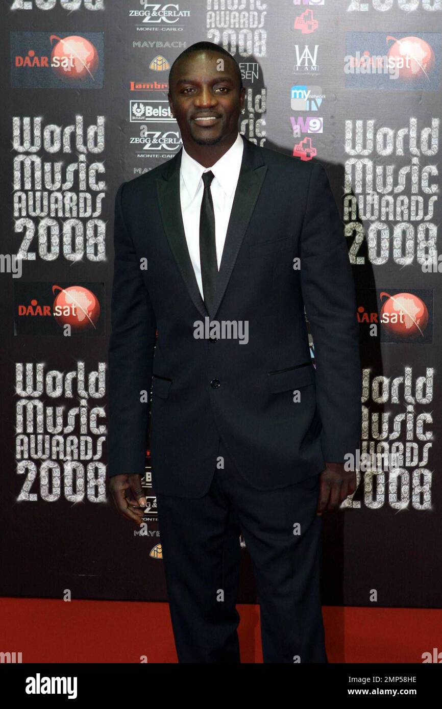 Akon attends the 2008 World Music Awards in Monte Carlo. The World ...