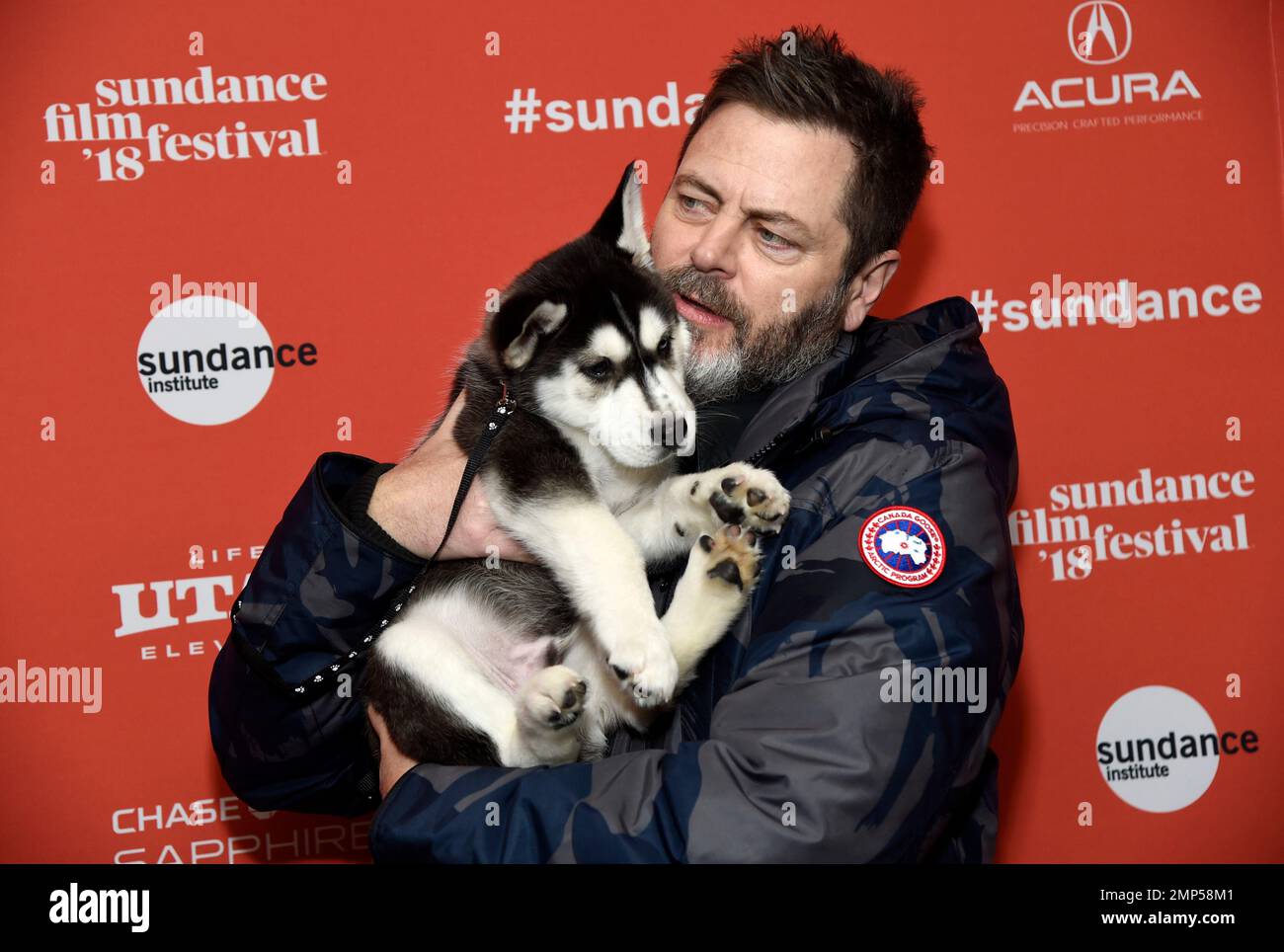 Nick Offerman, a voice cast member in the animated film "White Fang ...