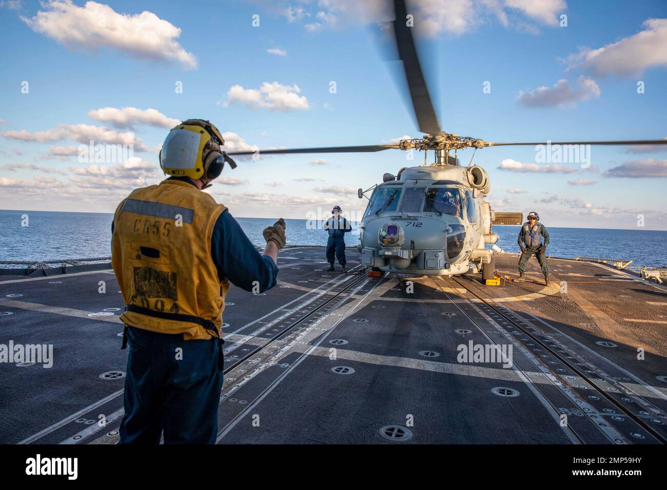 221009-N-TC847-1019 IONIAN SEA (Oct. 9, 2022) Sailors assigned to the ...