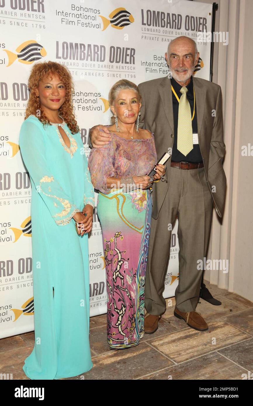 Sir Sean Connery and his wife Micheline and Leslie Vanderpool, BIFF ...