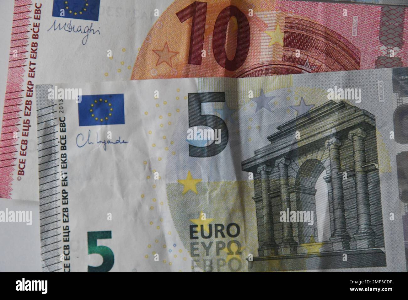 Copenhagen/Denmark/31 January 2023/ Euro currency notes in danish ...