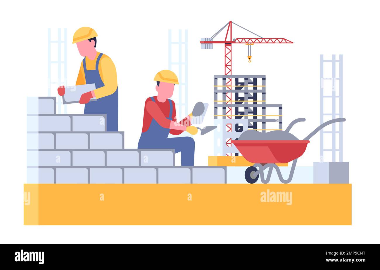 Laying Bricks Clipart
