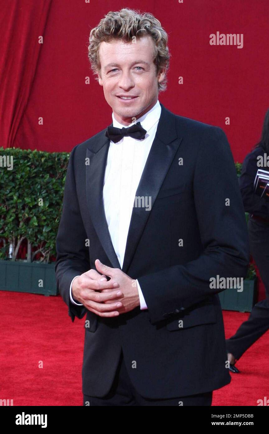 Simon Baker at the Emmy Awards at the Nokia Theatre. Los Angeles, CA ...